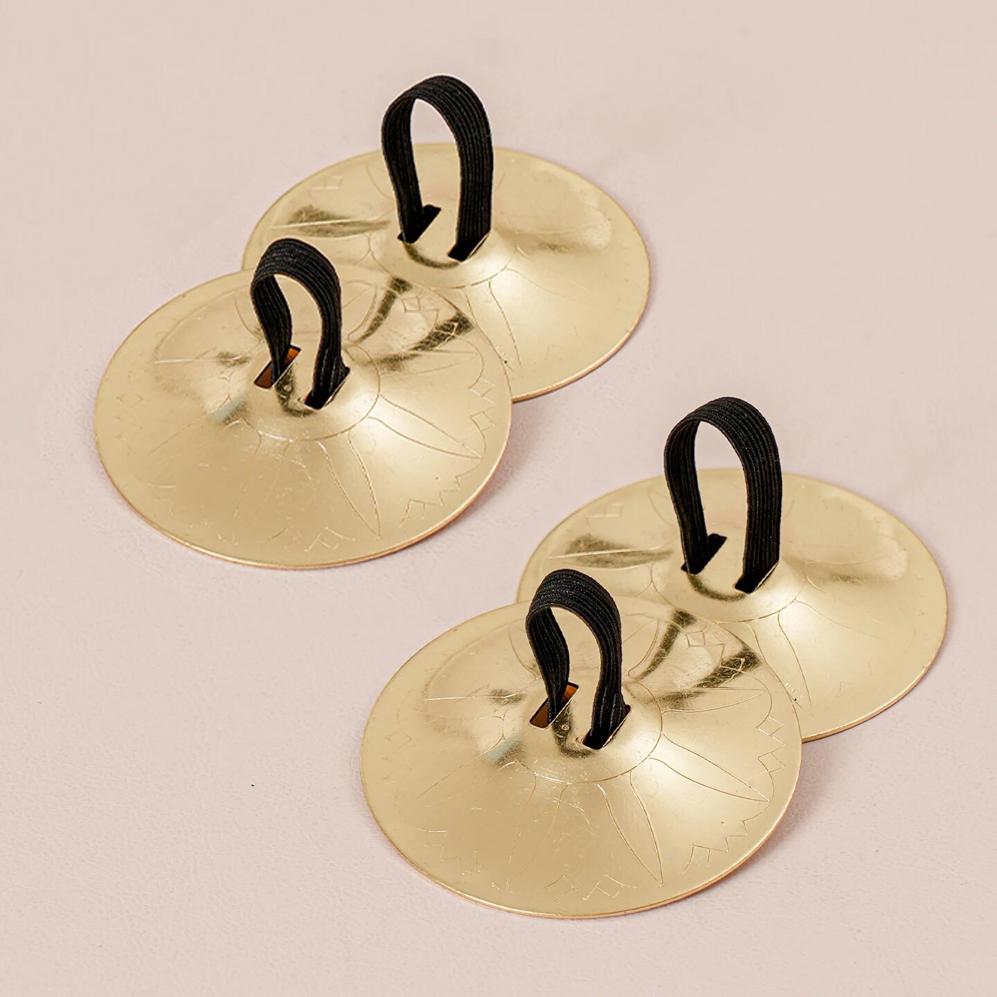 Медные цимбалы для танца живота BEADING CHARM 4 шт. Золотой