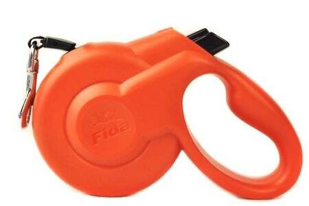 FIDA STYLEASH 3 м до 12 кг стильная рулетка для собак мелких пород с выдвижной лентой красная