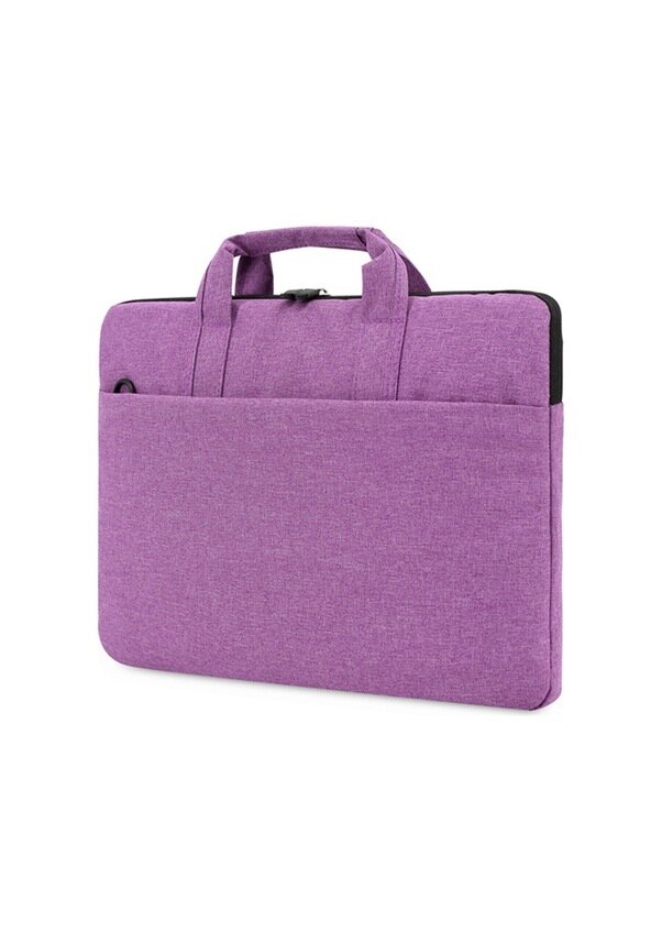 Фиолетовая сумка для ноутбука 15,6 дюйма, ткань Оксфорд, прочная защита, многосекционная, сумка для рук/плеча, для путешествий и офиса, фиолетовая