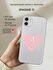 Чехол на Apple iPhone 11 / Айфон 11 с принтом "Love heart 3 - 14 февраля", прозр...