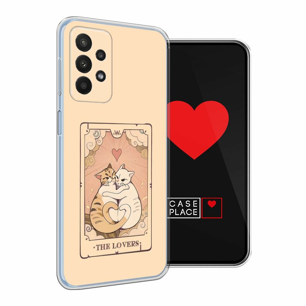 Чехол на Samsung Galaxy A23 / Самсунг Галакси А23 с принтом "The lovers cats 1 - 14 февраля" — фото 1