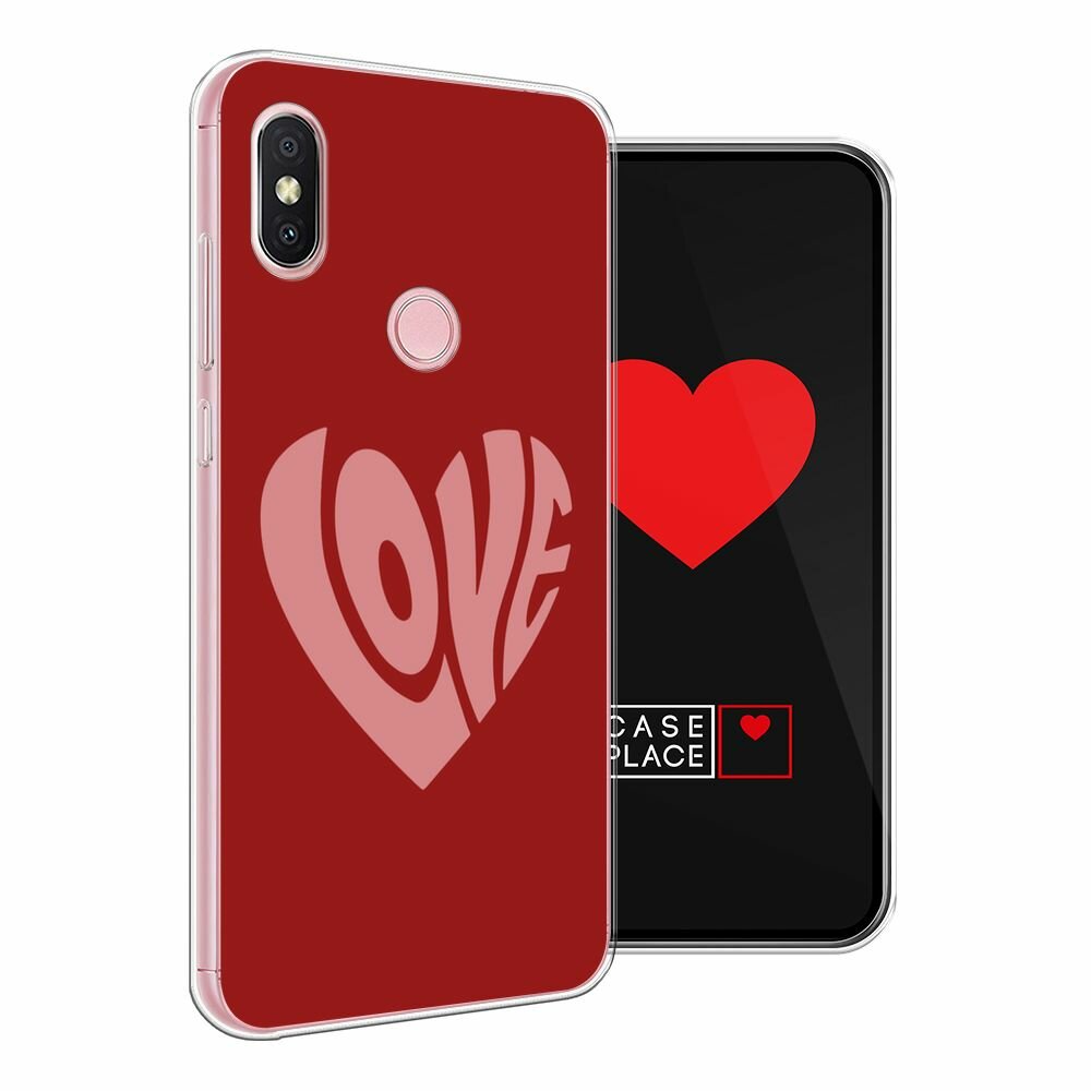 Чехол на Xiaomi Redmi S2 (Redmi Y2) / Сяоми Редми С2 (Редми Y2) с принтом "Love heart 1 - 14 февраля" — фото 1