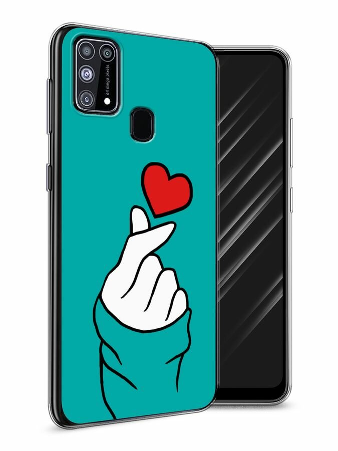 Чехол на Samsung Galaxy M31 / Самсунг Галакси М31 с принтом "Маленькое сердечко"