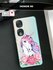 Чехол на Honor 90 / Хонор 90 с принтом "Единорог с пионами", прозрачный