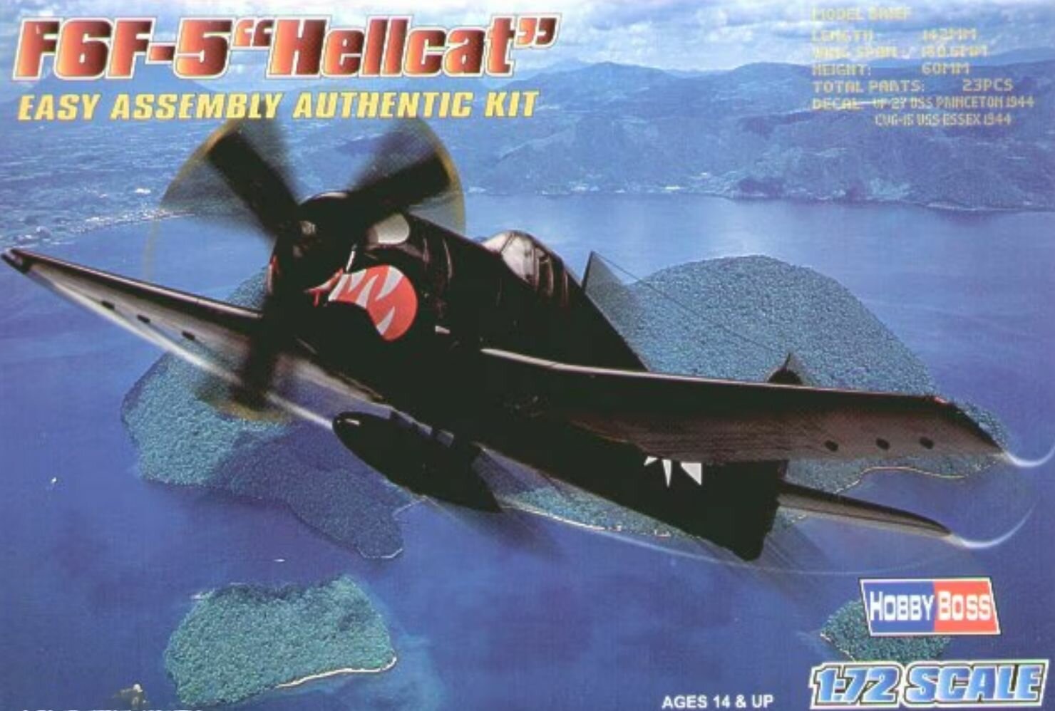 Hobby Boss 80260 1:72 Масштабы F6F-5 Hellcat сборная модель самолета