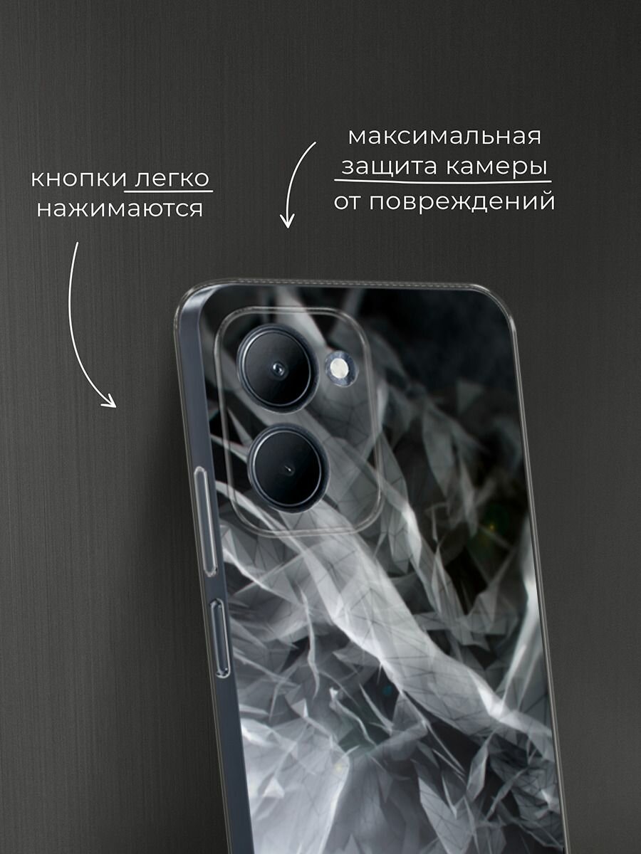 Силиконовый чехол на Realme C33 / Реалми С33 с принтом "Абстракция 9" — фото 1