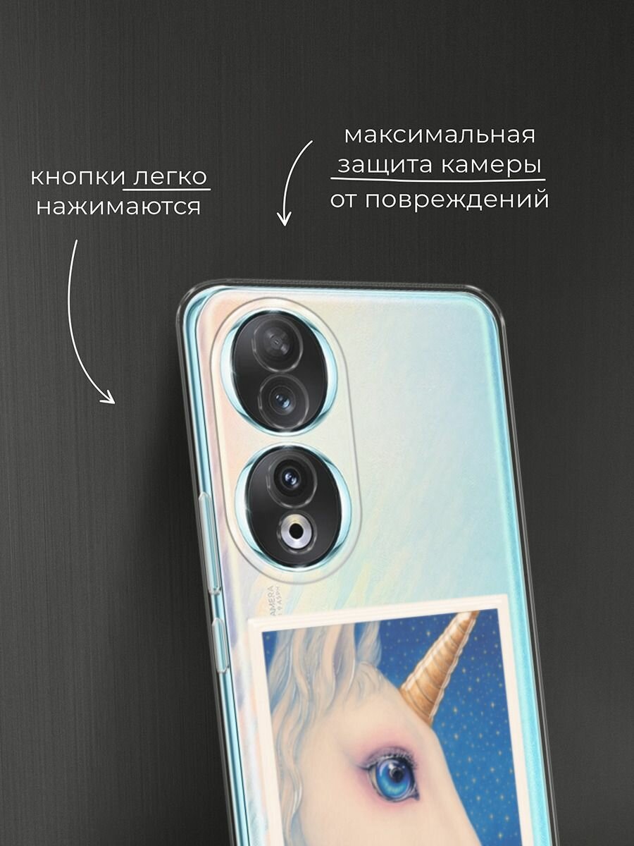 Чехол на Honor 90 / Хонор 90 с принтом "Глаз единорога" — фото 1