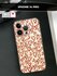 Чехол на Apple iPhone 14 Pro / Айфон 14 Про с принтом "Легкие бордовые сердечки"