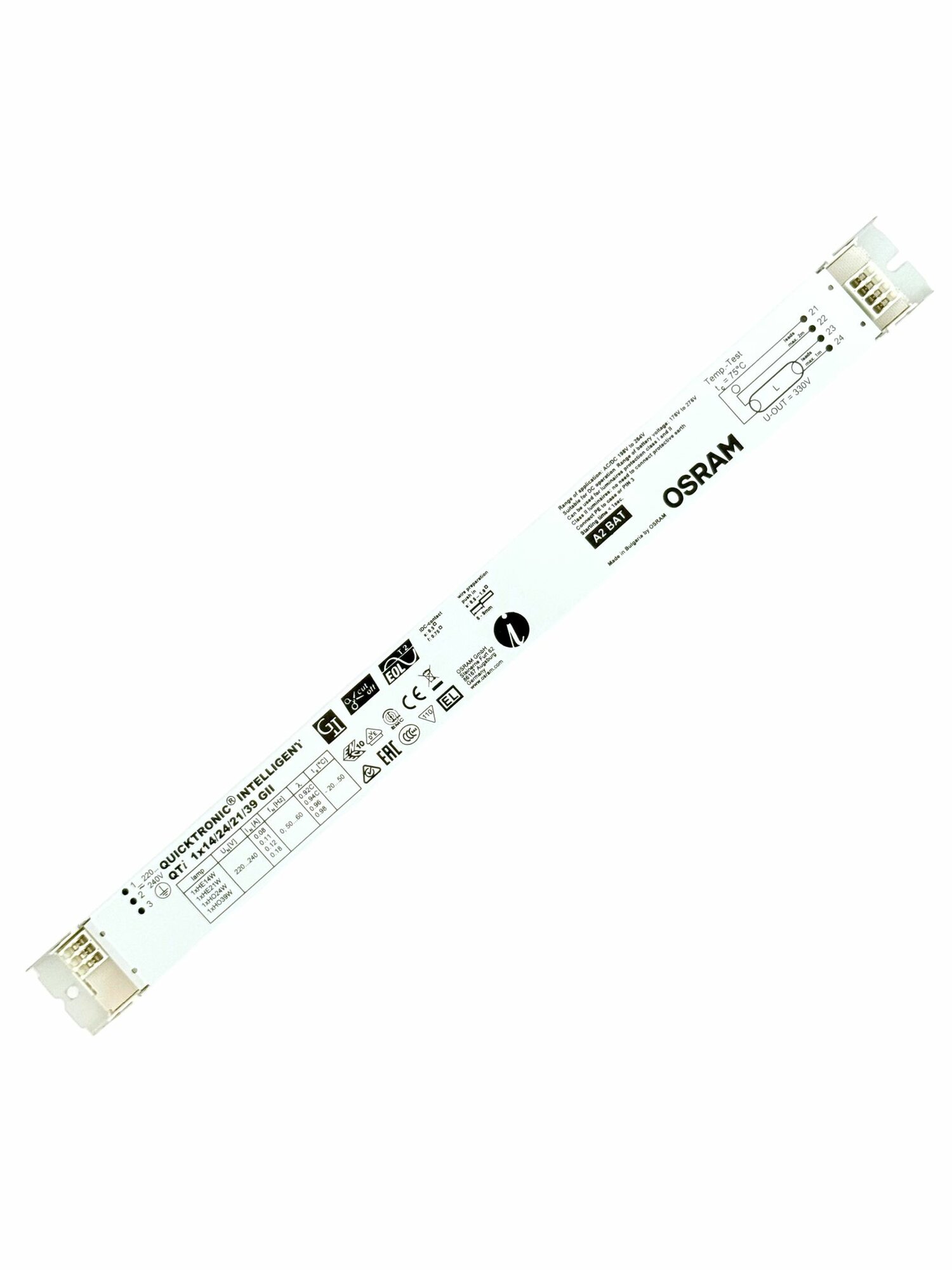 ЭПРА Osram QUICKTRONIC INTELLIGENT QTi 1x14/24/21/39 GII