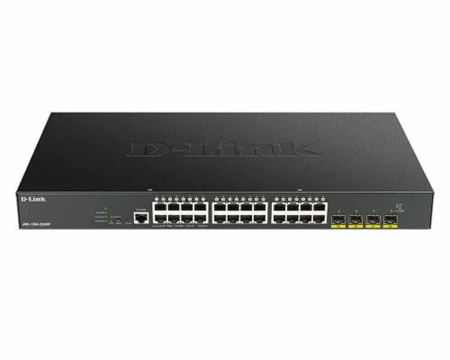 Коммутатор D-link DGS-1250-28XMP/A1A 24x10/100/1000Base-T PoE (370Вт), 4x10GBase-X SFP+, L2, 19”