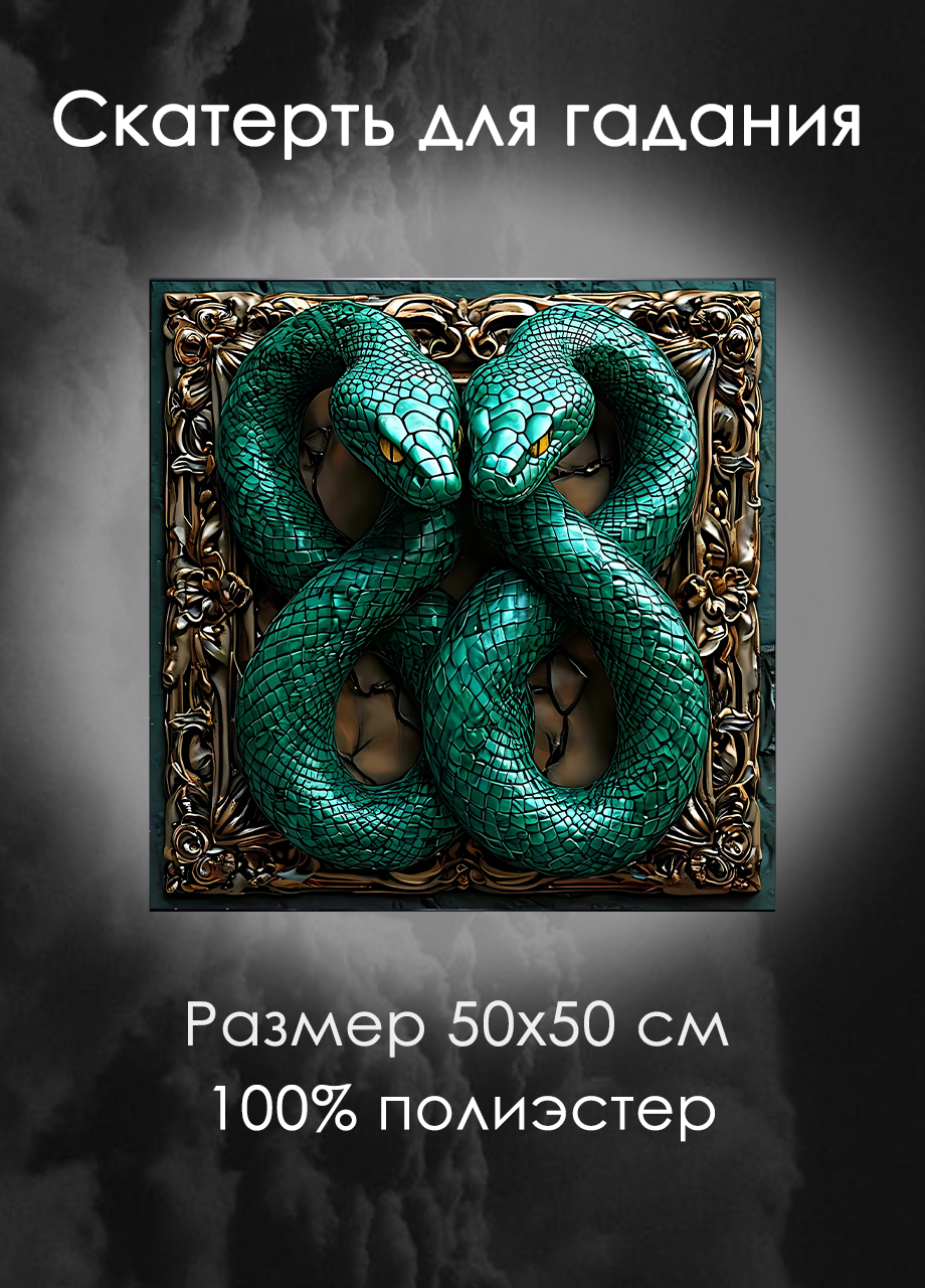 Скатерть для гадания на картах таро 50х50 сантиметров. Lima Print