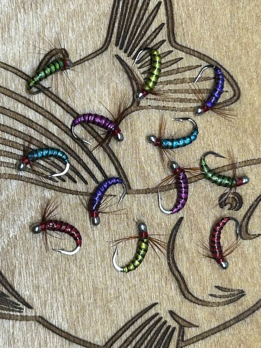 Шитики, Мухи на хариуса и Ленка 12 шт