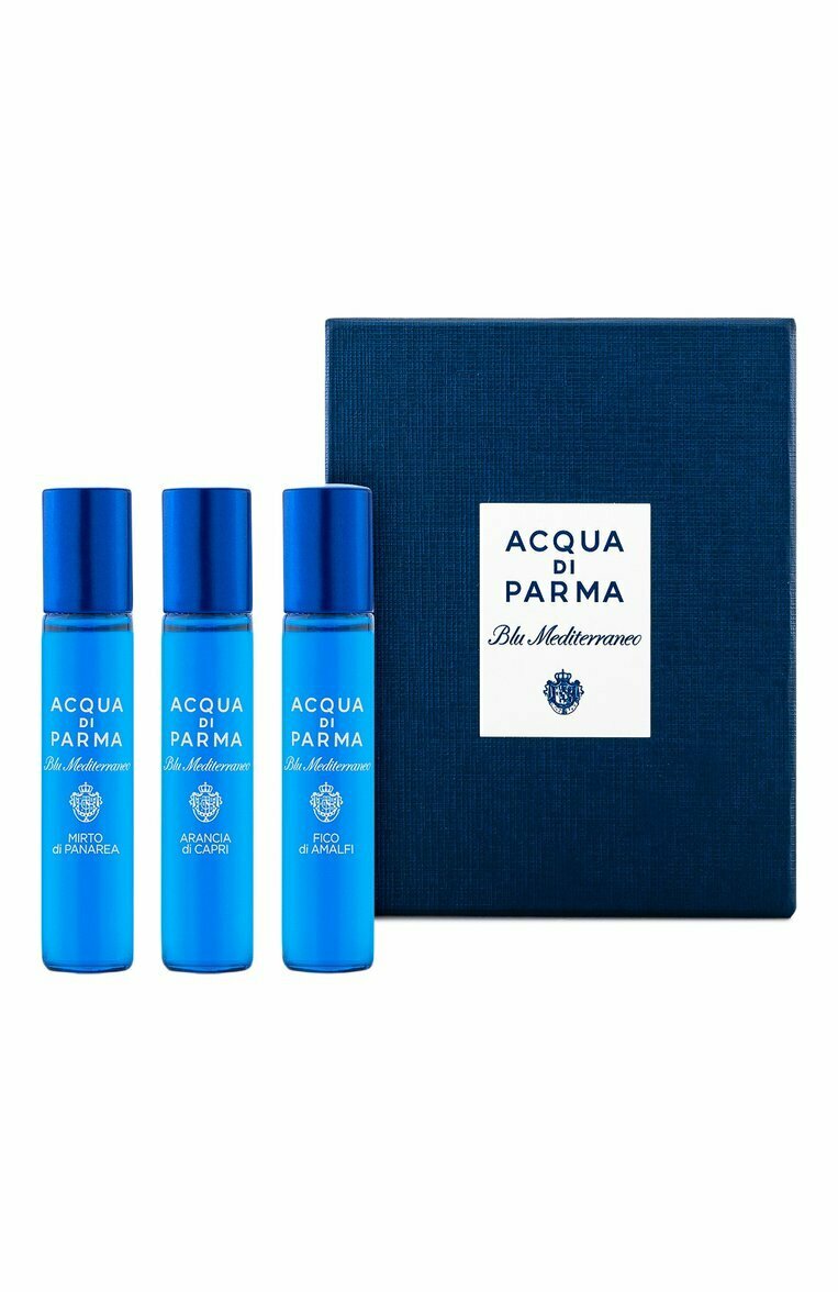 Acqua Di Parma - Blu Mediterreneo Set (Fico Di Amalfi, Arancia Di Capri, Mirto Di Panarea) 3х12 мл, Туалетная вода унисекс