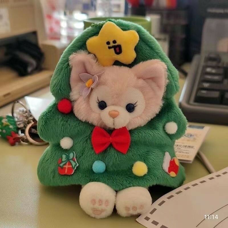 Игрушка брелок с новогодней елкой linabell chiikawa usagi мягкая игрушка украшение для праздника и подарков linaBell