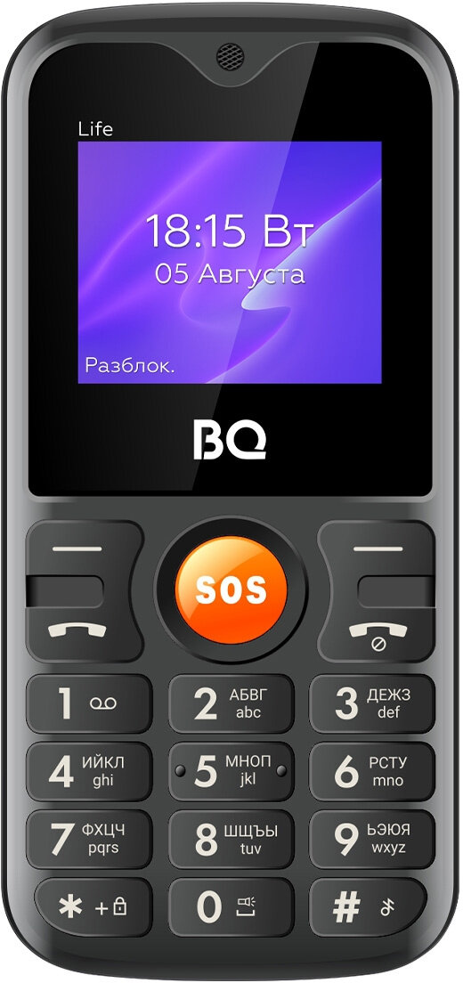 Мобильный телефон BQ 1853 Life Black+Orange