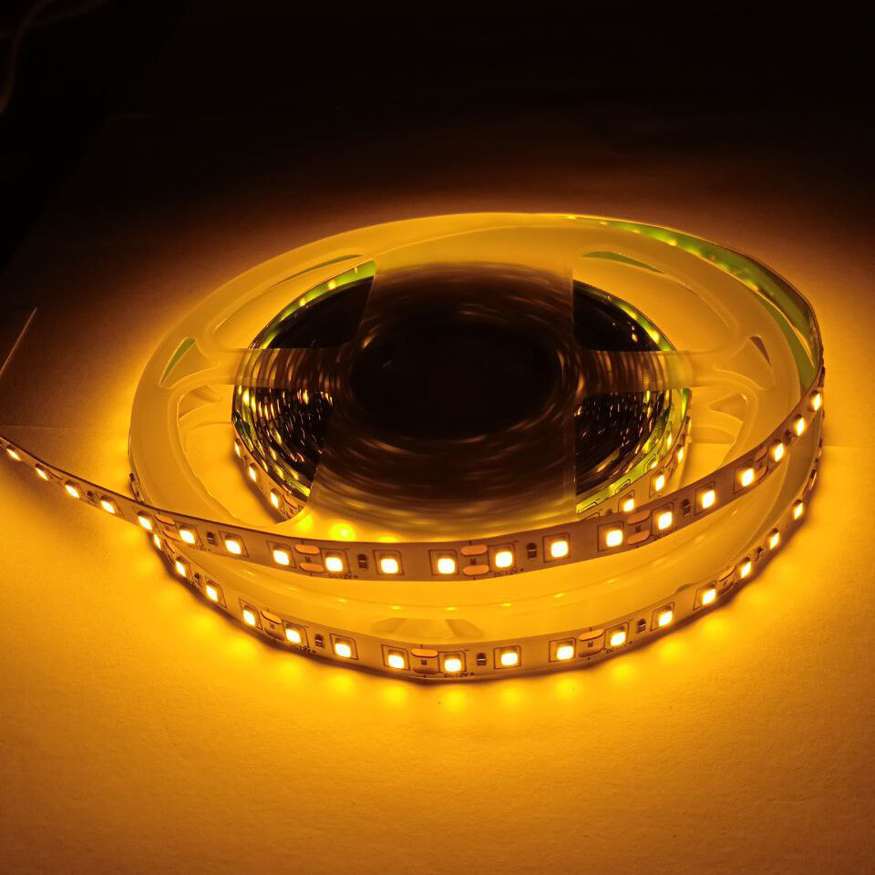 Светодиодная лента 2835 12 вт 120 led Standard Желтый 12v IP20 5м
