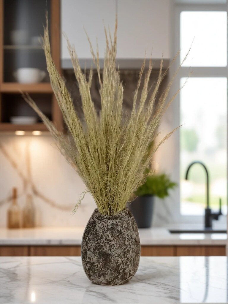 Salt - гипсовая ваза под сухоцветы