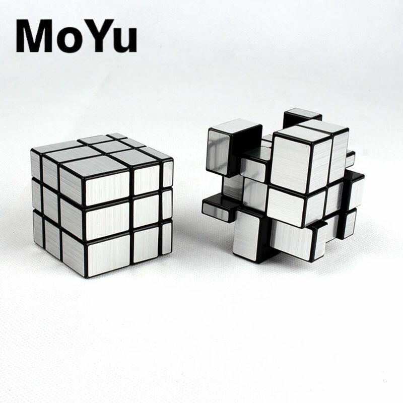 Зеркальный кубик Рубика серебро Mirror Blocks 3x3