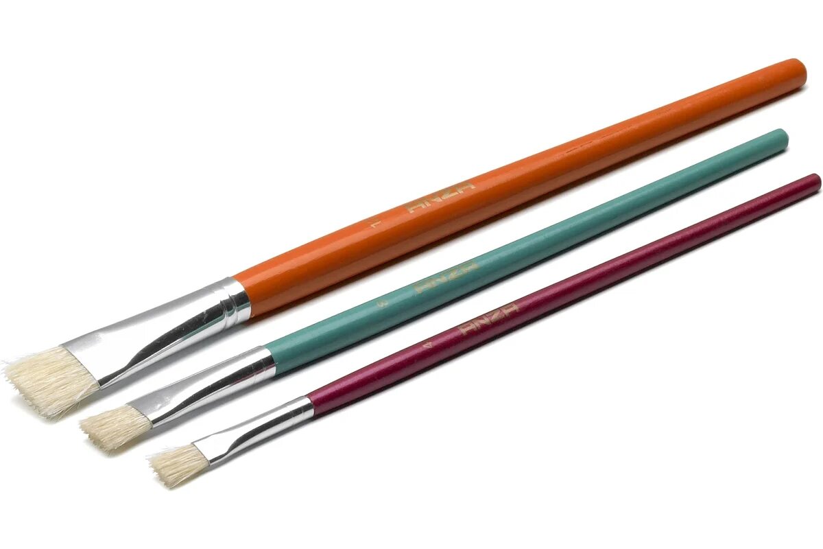 Набор плоских штриховых кистей ANZA 700012