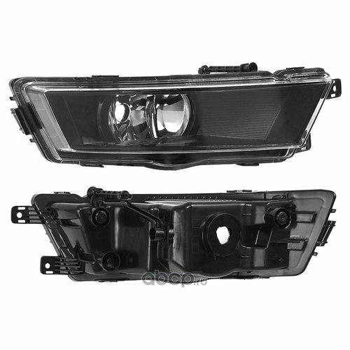 Фара противотуманная skoda rapid 12-17 rh черная Sat ST6652012RUE2