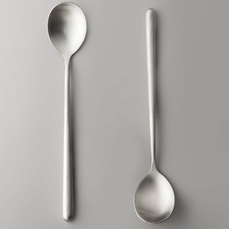 Ложка Mili Fengwu в корейском стиле, из нержавеющей стали 304, для супа, пищевая, для ресторанов и дома, с длинной