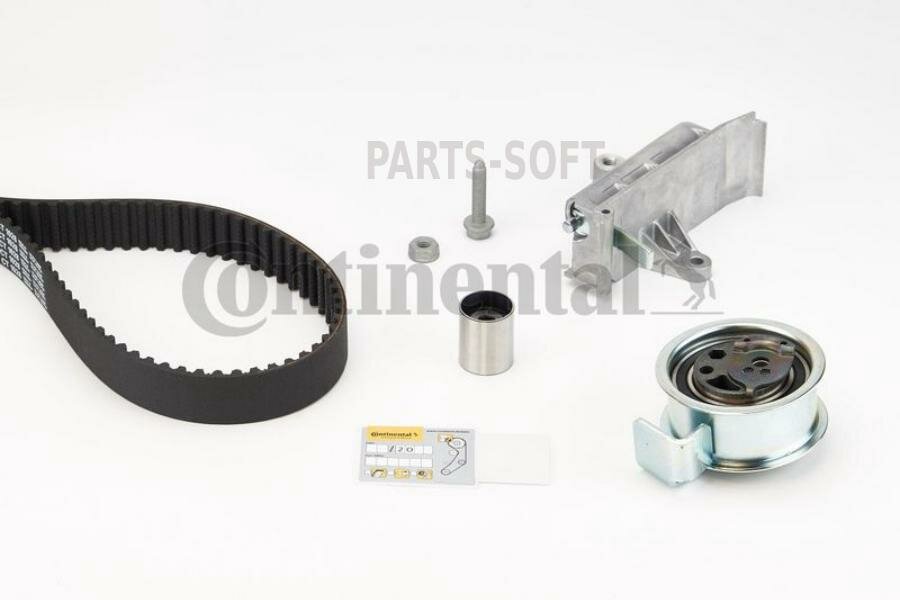 Комплект ГРМ VAG A2/3/4/6/FABIA/GOLF/PASSAT/Bora 1.9 до 2010 (2 ролика + натяжитель + ремень 120з.) CONTITECH CT1028K2 vw audi FORD seat Skoda