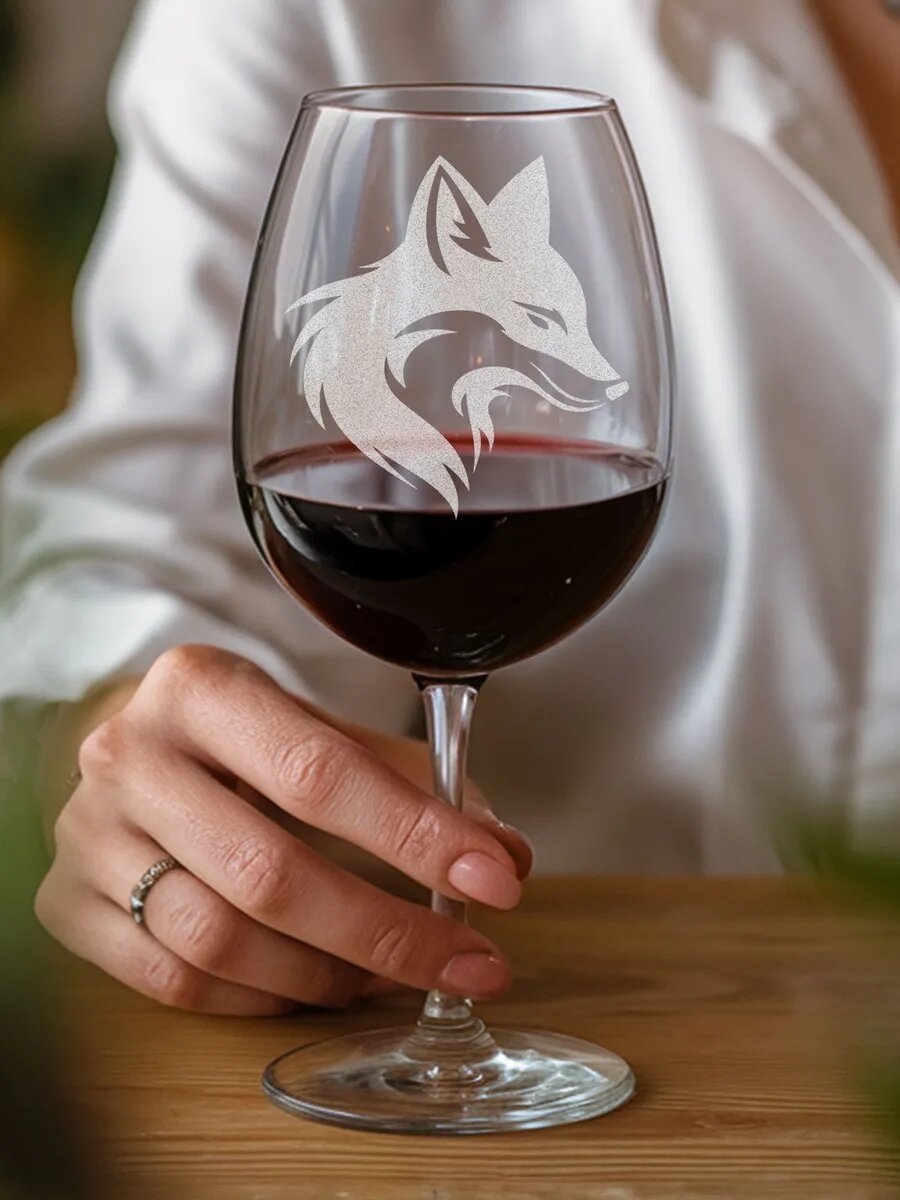 Бокал с рисунком Лисы