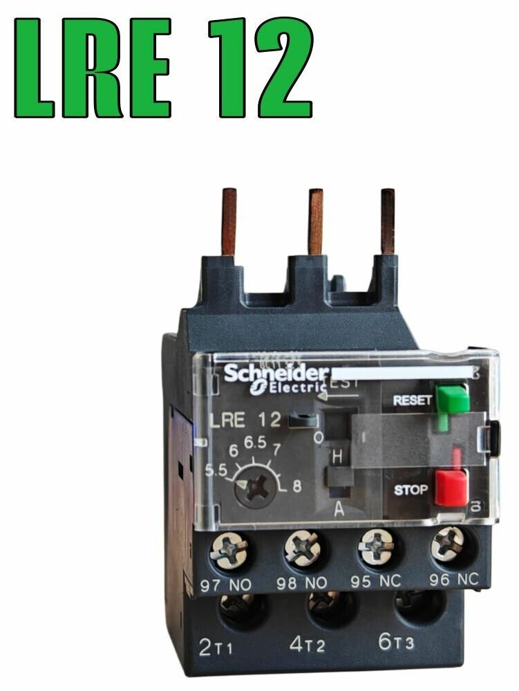 LRE12 Тепловое реле Schneider Electric TESYS E 3P (5,5.8A)