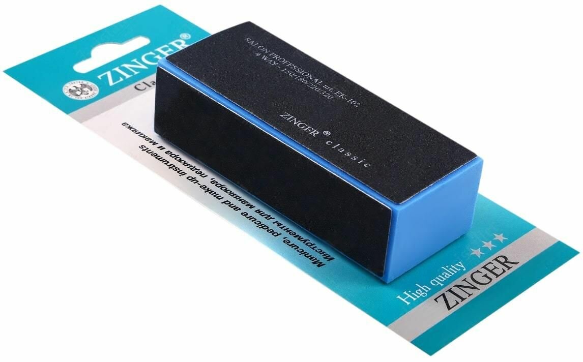 Zinger баф для шлифовки ногтей ЕК-102 грит