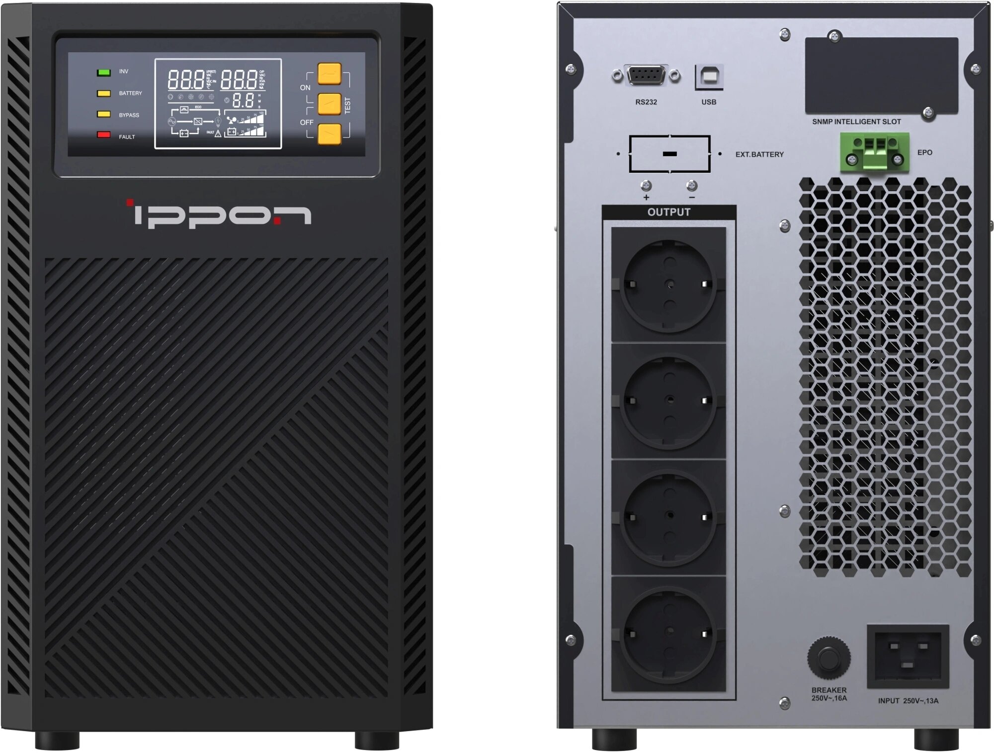 Источник бесперебойного питания Ippon Innova TAE 2000 2000Вт 2000ВА черный