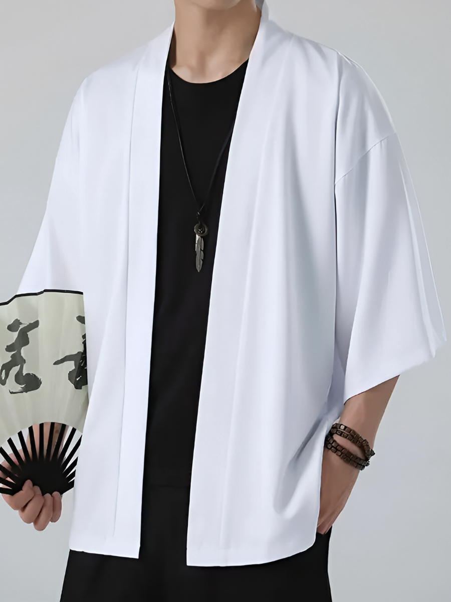 Хаори, карнавальный костюм, Хэллоуин, белый, размер 46-48