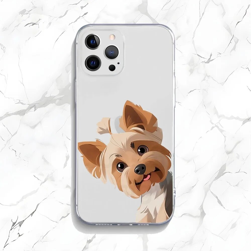 Чехол для iPhone с йоркширским терьером, z2, силикон