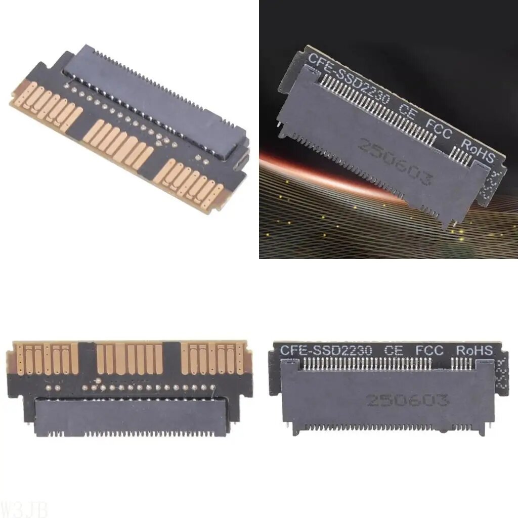 W3JB Universal Express Adapter Card для M.2 NVME 2230 Сплошные диски Особенности DIY Сборка и управление тепла