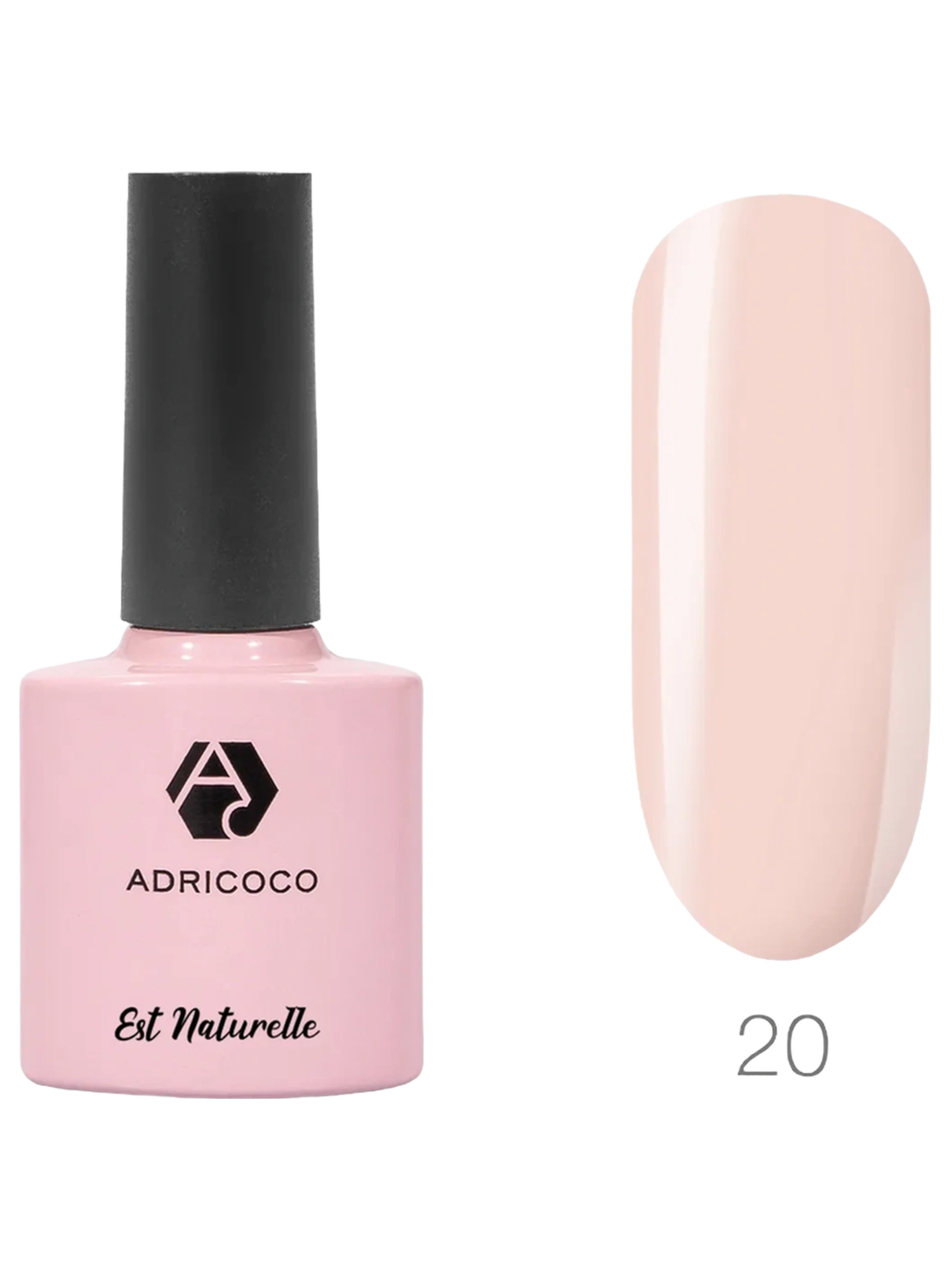 Adricoco гель лак est naturelle №20
