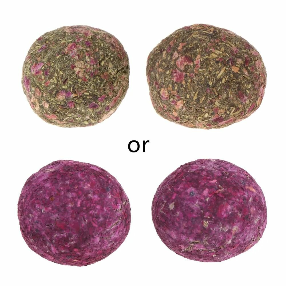 2 маленьких травяных шарика для коренных зубов домашних кроликов-rose grass balls