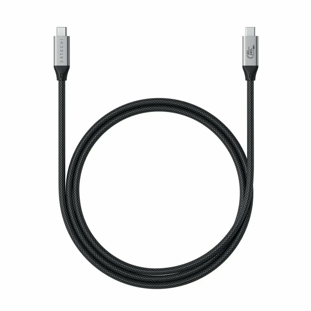 Satechi Кабель для мобильных устройств USB Type-C/USB Type-C, 1.2 м, темно-серый