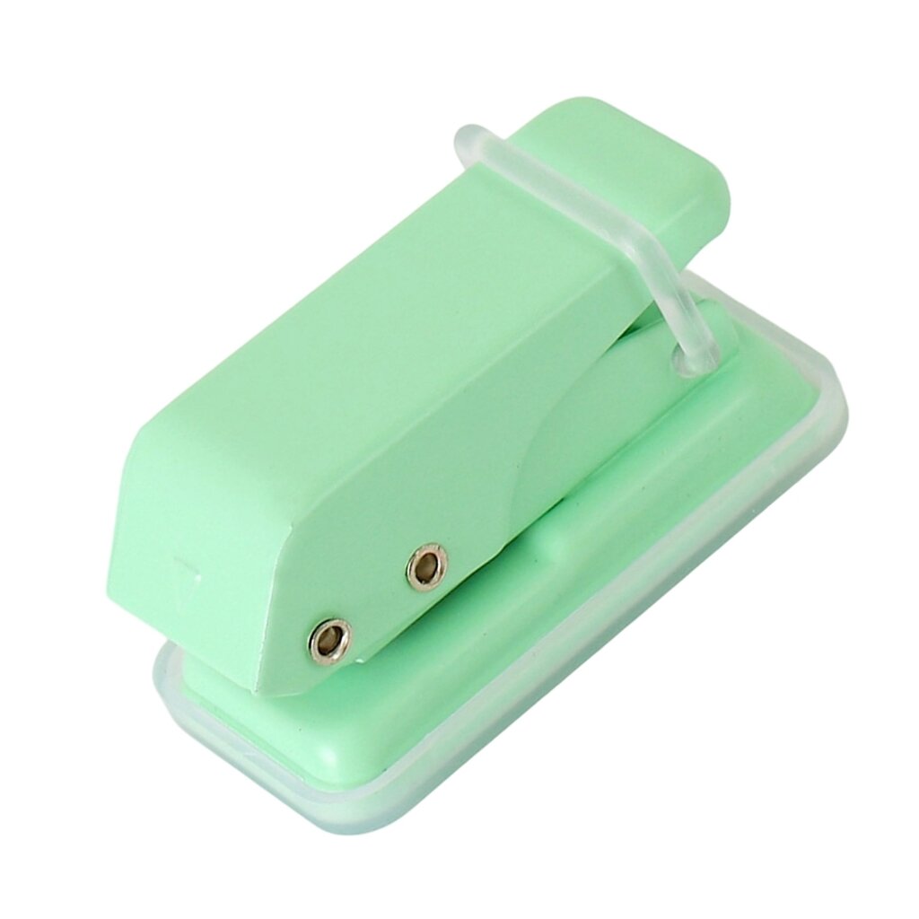 Ручной мини-дырокол в 5 цветовых вариантах Портативная конструкция для изготовления поделок из бумаги Канцелярские принадлежности для школы с металлической перфорационной головкой