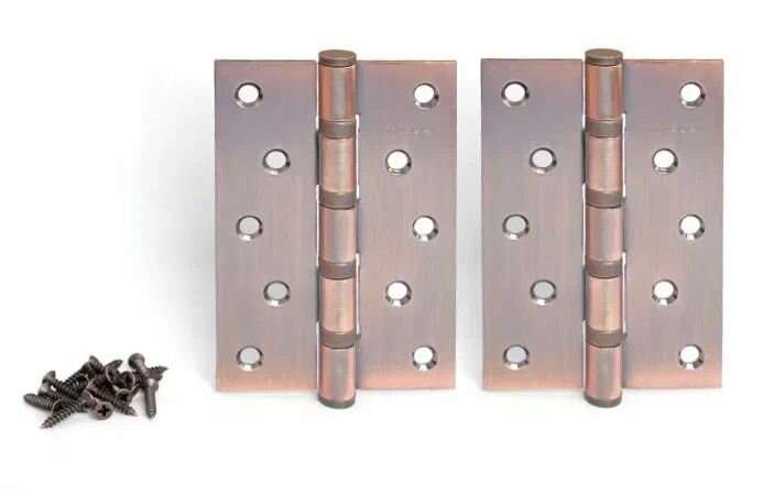 Петля врезная Apecs 120*80-B4-Steel-AC, медь, 2шт.