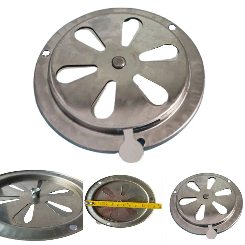 Демпфер для вентиляционного отверстия, запасные части для барбекю, гриля, коптильни, выхлопная решетка, демпфер для вентиляции, аксессуары для испытательной камеры из нержавеющей стали