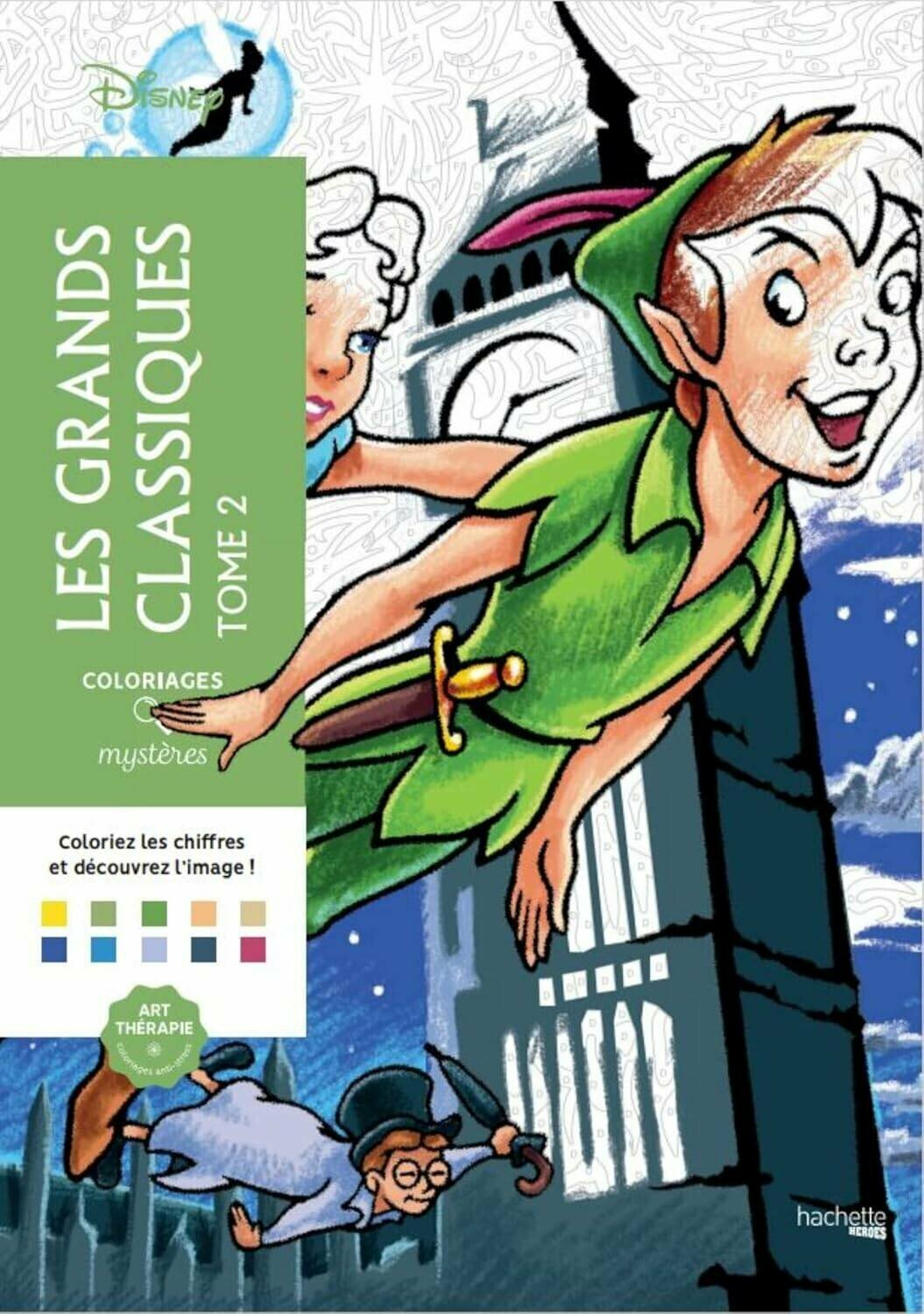 Jeremy Mariez. Coloriages mysteres Disney Les grands classiques Tome 2 Раскраска Волшебный мир Диснея Великая классика том 2 /Книги на английском