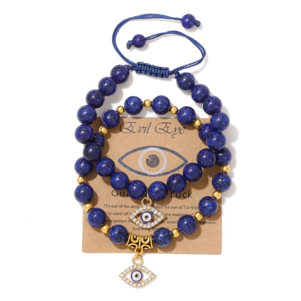 YM Mall Браслет Инь-Янь с матовыми бусинами – Гармония и стабильность фэньшуй