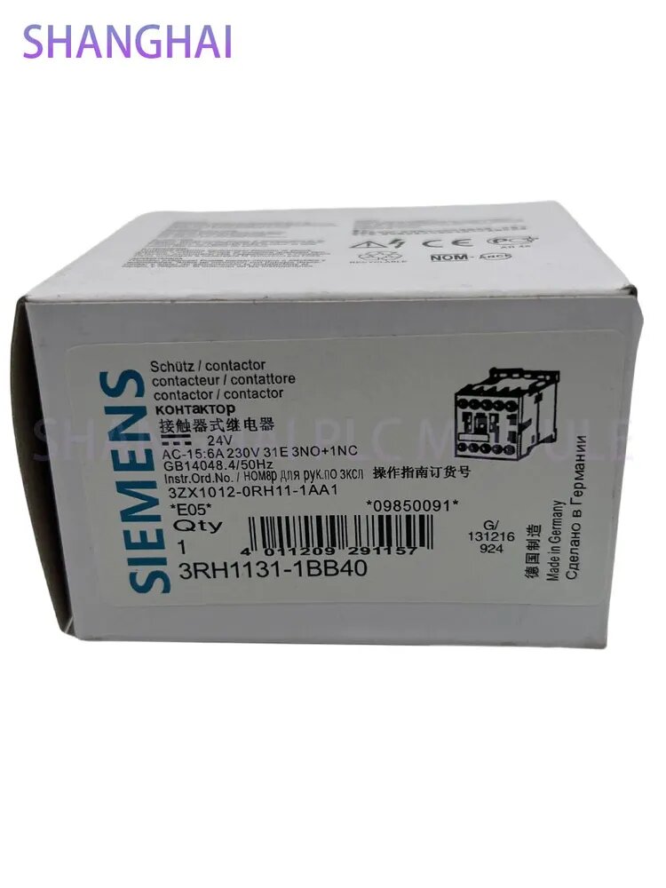Новый оригинал Контакторное реле SIEMENS 3RH1131-1BB40 SIRIUS 3RH2 jccon