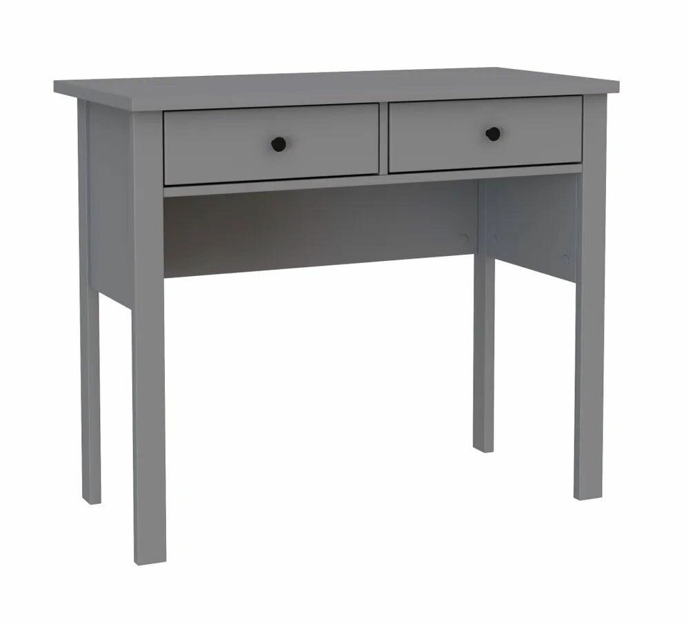 Туалетный стол Гуд Лакк "Сага", 92 см x 45 см, серый, 2 ящика, МДФ