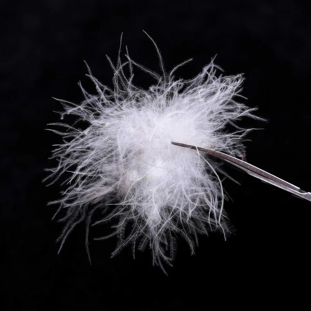 Большой белый утиный пух 250г