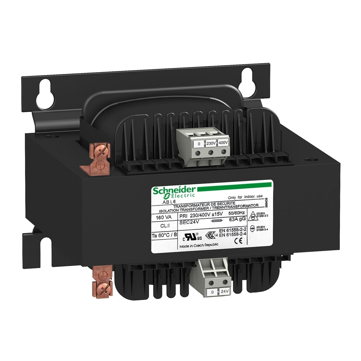 Трансформатор Schneider Electric ABL6TS06U 230-400В 1X230В 63ВA