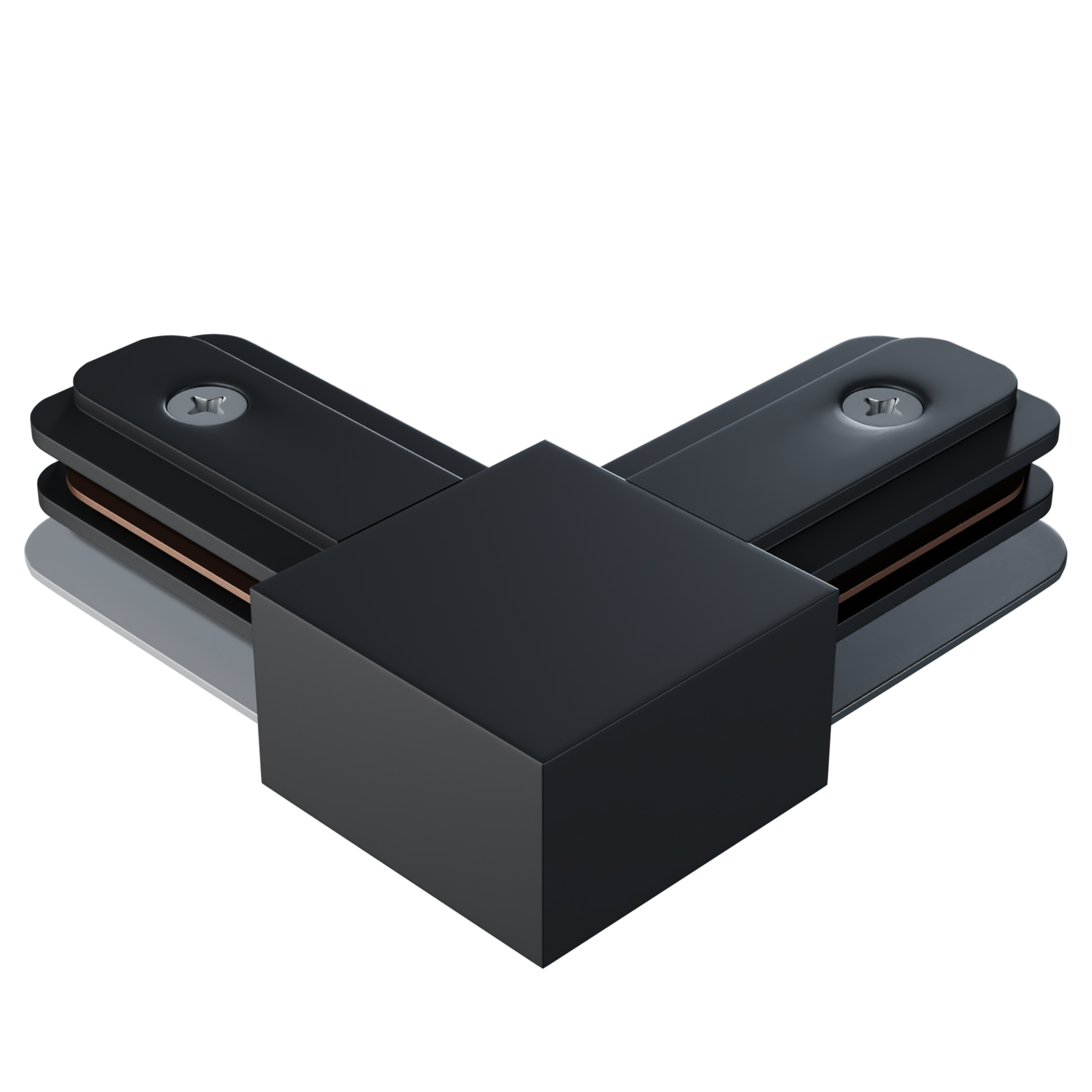 Угловой соединитель для накладной/подвесной трековой системы 2TRA, Black