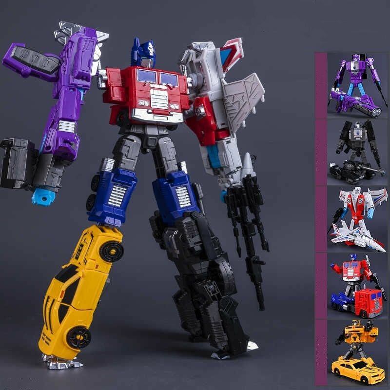 Высота 34 см, "5 в 1" Робот трансформер Серия игрушки Bruticus Devastator