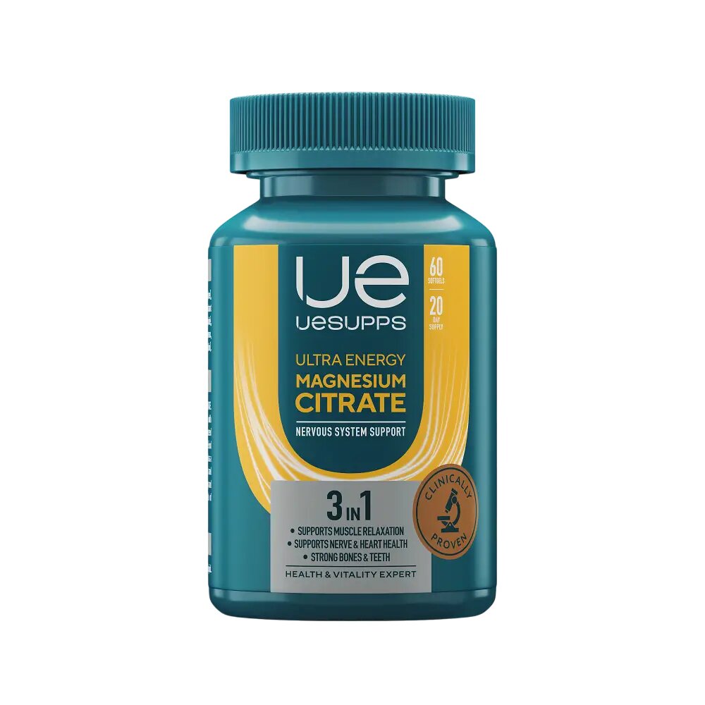 Уесаппс Ультра Энерджи Магния Цитрат/UESUPPS Ultra Energy Magnesium Citrate мягкие капсулы массой 2450 мг 60 шт