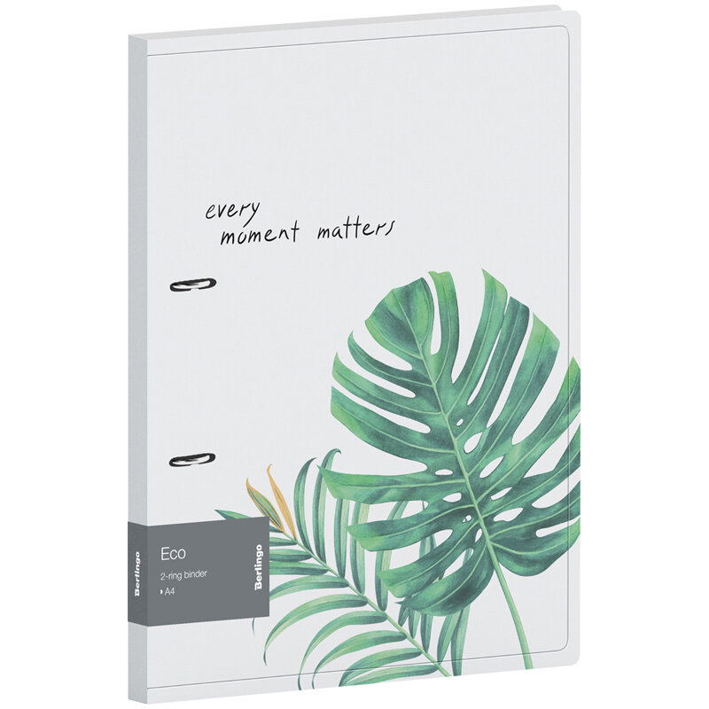 Папка на 2 кольцах Berlingo "Eco", 24мм, 600мкм, D-кольца, с внутр. карманом, с рисунком (1 шт)