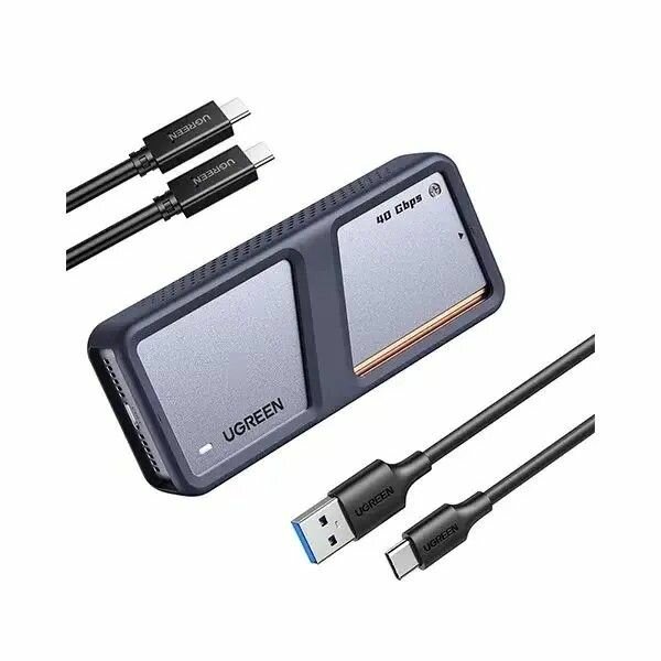 Внешний корпус USB 4.0 для SSD M.2 NVMe UGREEN Triple Heat Anti-Drop CM642